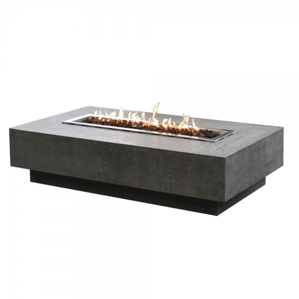 Gas-Feuertisch Hampton aus Faserbeton in Betonoptik grau online kaufen ...