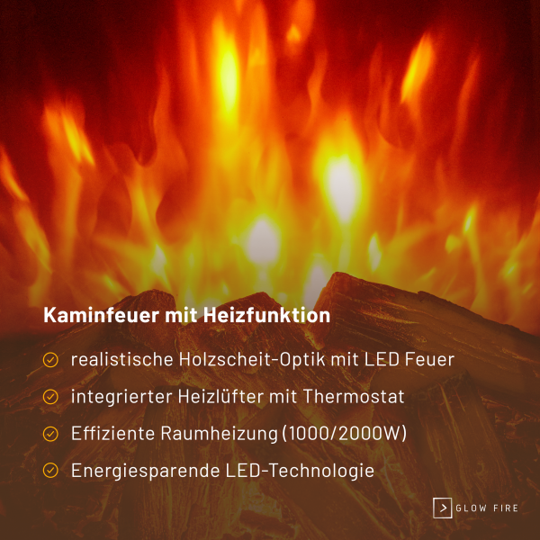 Glow Fire Focus Elektrokaminofen online kaufen | KAMINLICHT