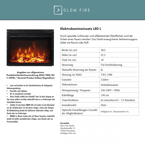 Glow Fire Pandora Elektrokamin online kaufen | KAMINLICHT
